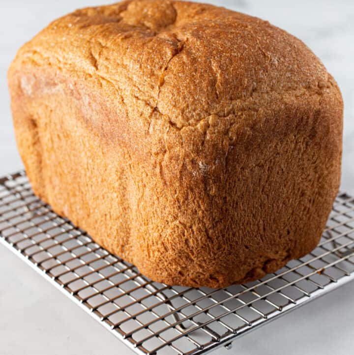 100% Whole Wheat Bread Machine Recipe - Cook Fast, Eat Well