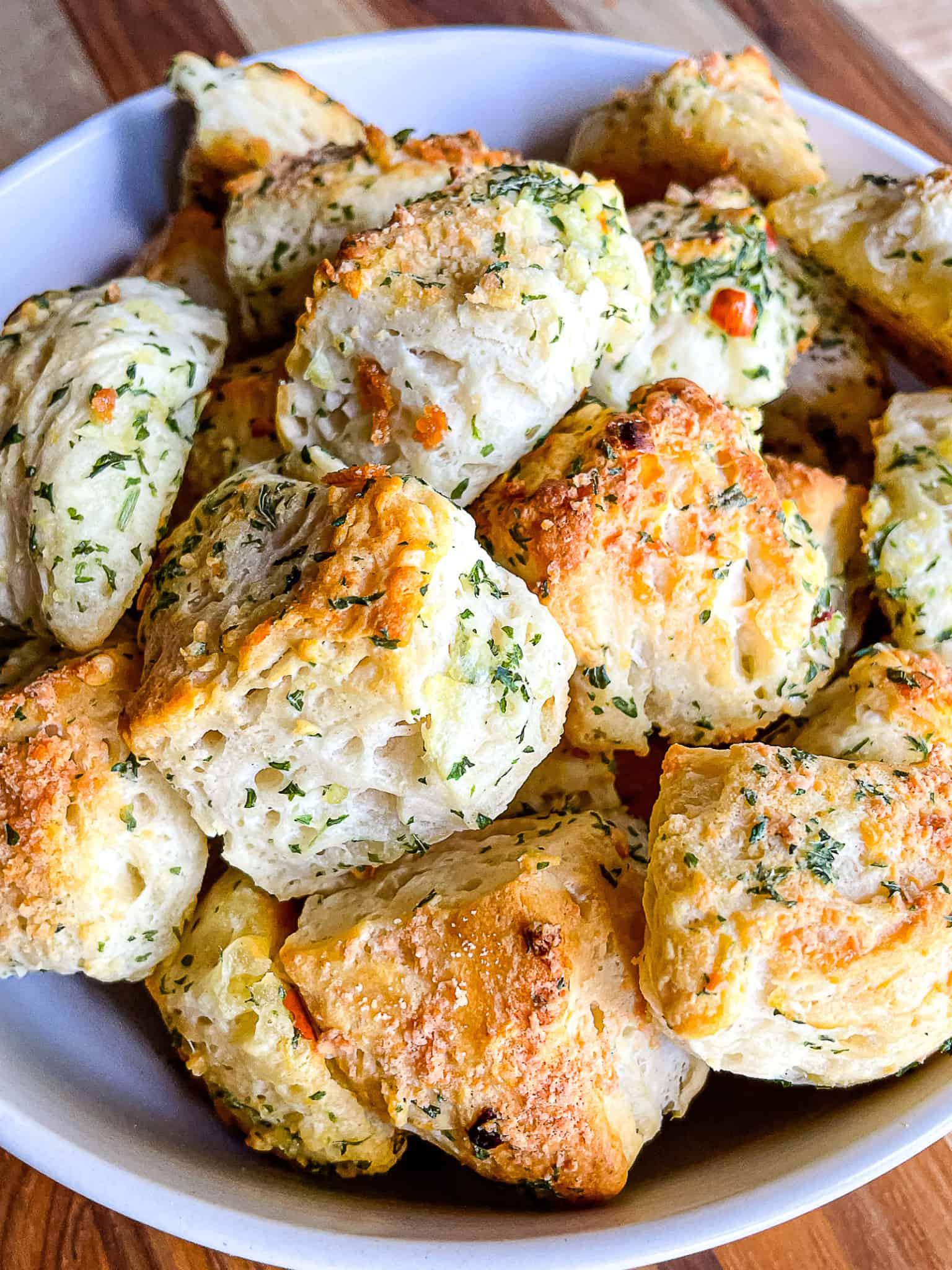 Garlic Butter Biscuit Bites - Cook Fast, Eat Well