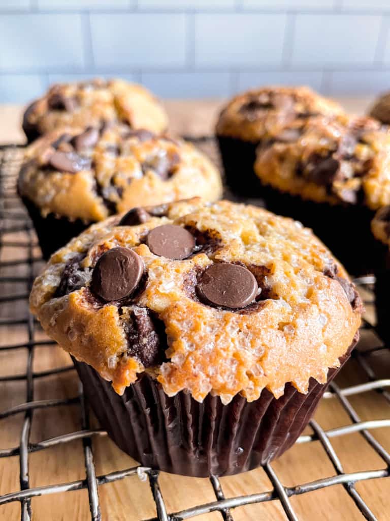 Brown Butter Chocolate Chip Muffins - Cook Fast, Eat Well