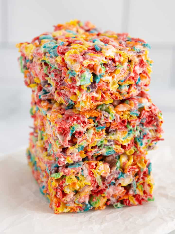 Homemade Fruity Pebbles™️ Marshmallow Treats Cook Fast Eat Well